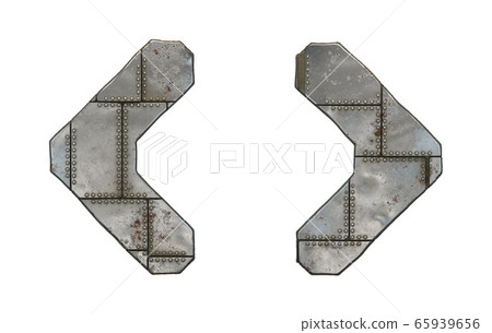 Set of symbols left and right angle bracket... - Stock Illustration ...