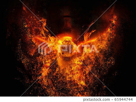 Abstract fire bird - Stock Illustration [65944744] - PIXTA