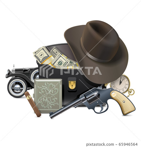 Vector Gangster Concept with Money - Stock Illustration [65946564] - PIXTA