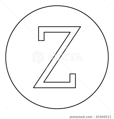 Zeta greek symbol capital letter uppercase font - Stock Illustration ...
