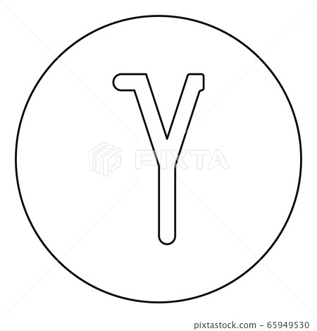 Gamma greek symbol small letter lowercase font - Stock Illustration ...