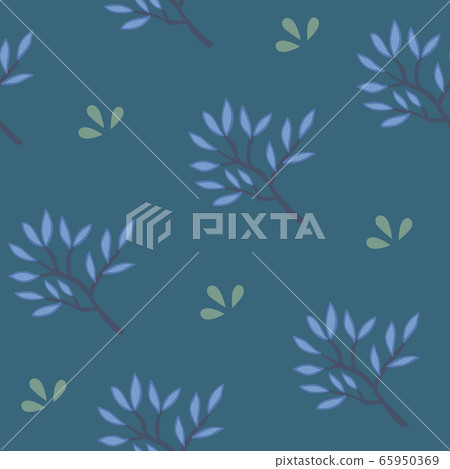 Arboretum multifoliate, No-sewing pattern, Deep... - Stock Illustration ...