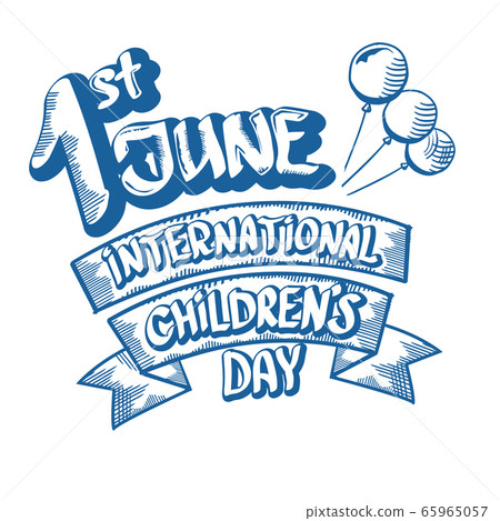 1 june international childrens day cartoon... - Stock Illustration ...