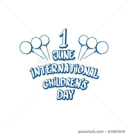 1 june international childrens day cartoon... - Stock Illustration ...