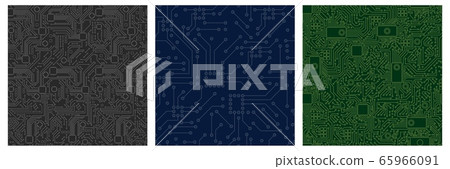 Chip computer board pattern set. Motherboard... - Stock Illustration ...