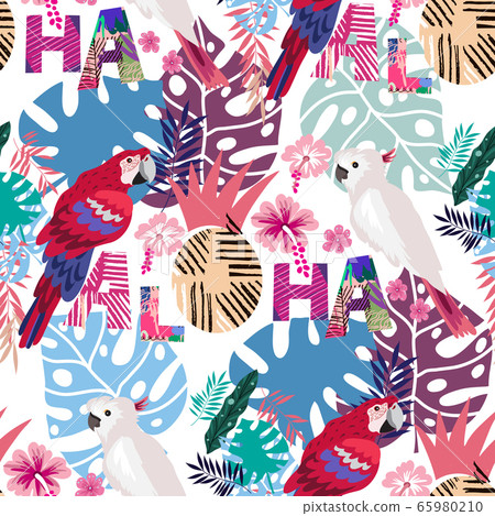 Aloha pattern 8 - Stock Illustration [65980210] - PIXTA