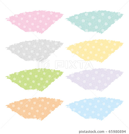 Pastel color random shape dot pattern set - Stock Illustration ...