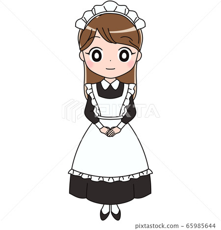 Maid pose - Stock Illustration [65985644] - PIXTA