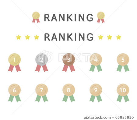 Ranking icon set / rank / illustration - Stock Illustration [65985930 ...