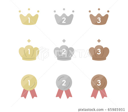 Ranking icon set / rank / illustration - Stock Illustration [65985931 ...