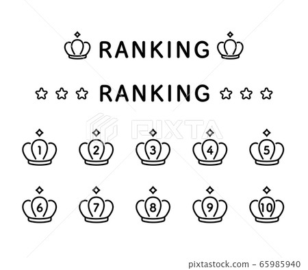 Ranking icon set / rank / illustration - Stock Illustration [65985940 ...