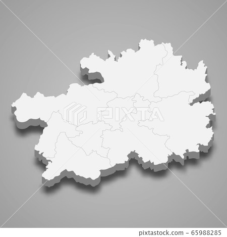 3d map province of China Template for your design - Stock Illustration ...