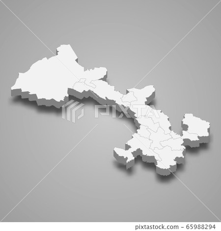 3d map province of China Template for your design - Stock Illustration ...
