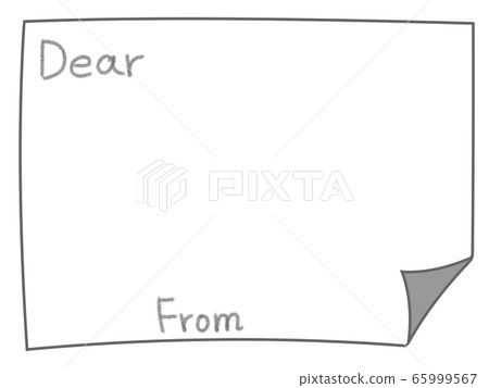 Paper letter stationery message - Stock Illustration [65999567] - PIXTA