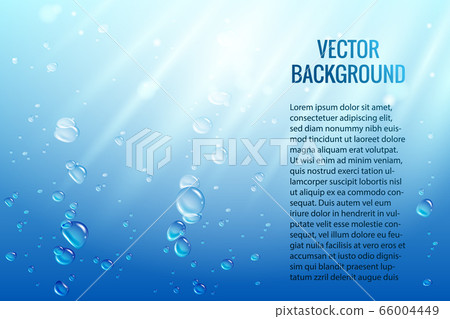 Transparent air bubbles under the water. Vector - Stock Illustration ...