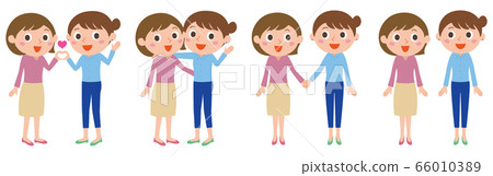 LGBT female whole body - Stock Illustration [66010389] - PIXTA