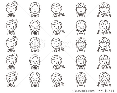 Women's icon 02 (line drawing) - Stock Illustration [66010744] - PIXTA