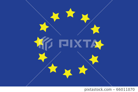 Europe flag vector graphic. Rectangle European - Stock Illustration ...