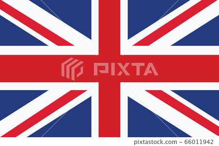 United Kingdom flag vector graphic. Rectangle - Stock Illustration ...