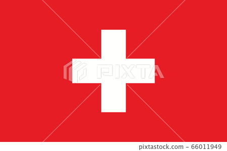 Switzerland flag vector graphic. Rectangle Swiss - Stock Illustration ...