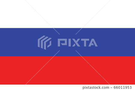 Russia flag vector graphic. Rectangle Russian flag - Stock Illustration ...