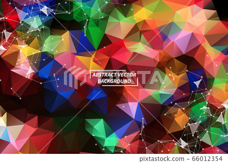 Multicolor Geometric Polygonal background molecule - Stock Illustration ...