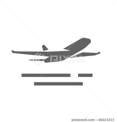 Plane take off icon vector shape or airplane... - Stock Illustration ...