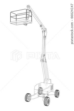 Aerial platform concept outline. Vector - Stock Illustration [66024147 ...