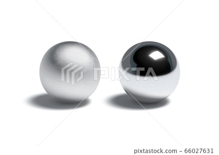 Blank metallic gloss and matte ball mock up set - Stock Illustration ...