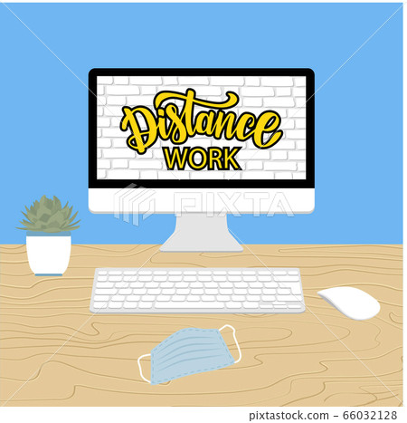 Distance work - Stock Illustration [66032128] - PIXTA