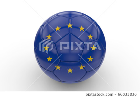 Soccer ball with european flag - Stock Illustration [66033836] - PIXTA