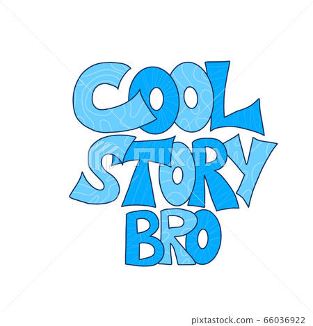 Cool story hand drawn text. Vector illustration.-插圖素材 [66036922] - PIXTA圖庫