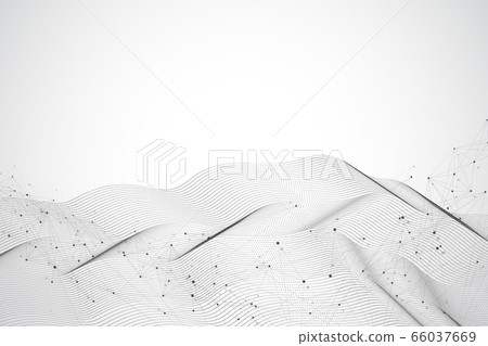 Abstract dynamic motion lines and dots... - Stock Illustration [66037669] - PIXTA