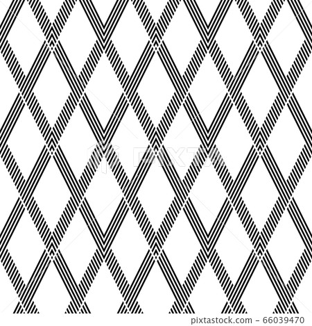 Seamless geometric diamonds grid pattern. Lines - Stock Illustration ...