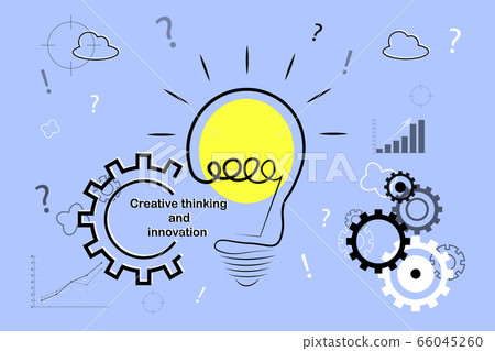 Create idea and thinking concept-插圖素材 [66045260] - PIXTA圖庫