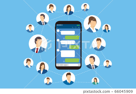 group, chat, chatting - Stock Illustration [66045909] - PIXTA