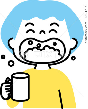 Child gargle 2 colors - Stock Illustration [66047140] - PIXTA