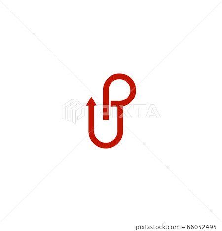 UP typeface lettering icon logo design vector - Stock Illustration ...