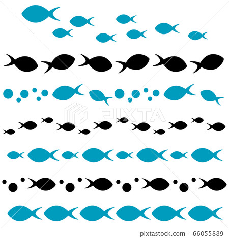 Fish line set - Stock Illustration [66055889] - PIXTA