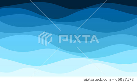 Vector abstract deep blue wave banner background - Stock Illustration ...