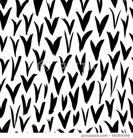 Black paint check marks vector seamless pattern - Stock Illustration ...