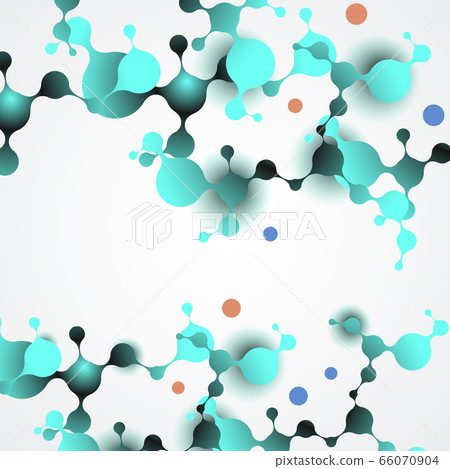 Science connection structure with molecules on... - Stock Illustration ...