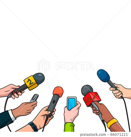 Journalism concept vector illustration in pop... - Stock Illustration [66071221] - PIXTA