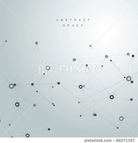 Vector connection abstract molecules. Science... - Stock Illustration ...