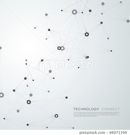 Vector connection abstract molecules. Science... - Stock Illustration ...