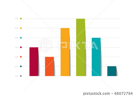 Column graph, chart template for infographics. - Stock Illustration ...
