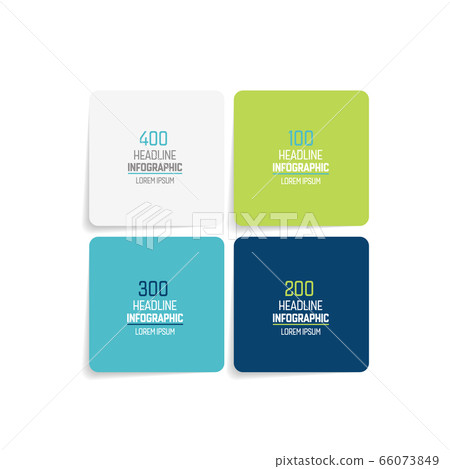 4 part chart, scheme, infographic vector. - Stock Illustration ...