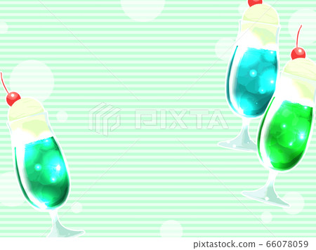 Cream soda illustration background - Stock Illustration [66078059] - PIXTA
