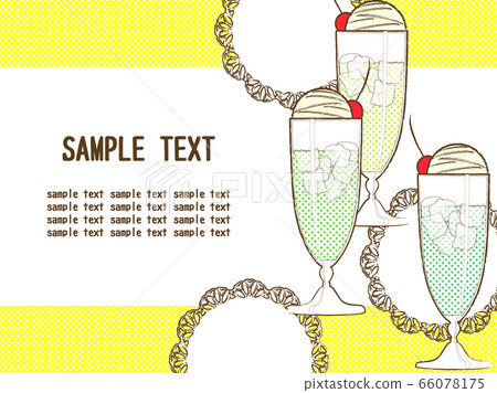 Cream soda illustration background - Stock Illustration [66078175] - PIXTA