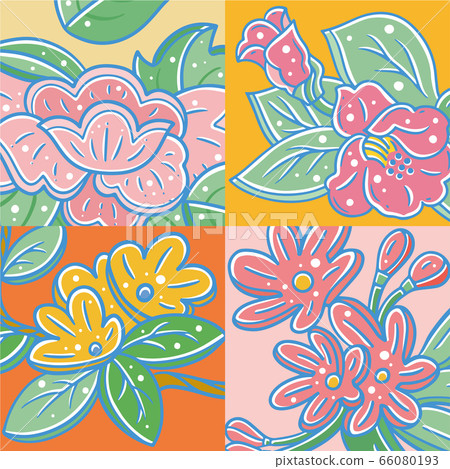 A cute flower, Yagara flower - Stock Illustration [66080193] - PIXTA